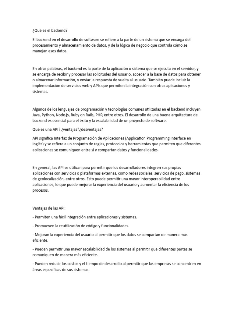 Qué Es El Backend | PDF | Redes | Internet y web