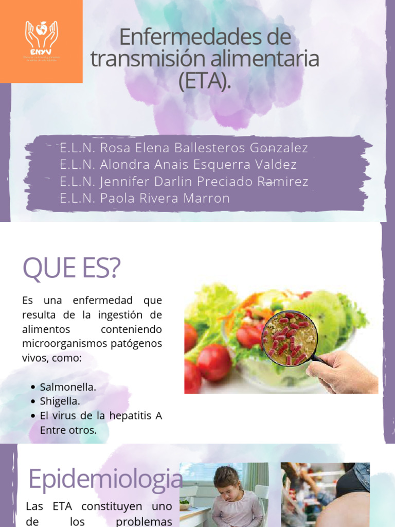 Enfermedades de Transmisión Alimentaria (ETA) . | PDF | Enfermedades ...
