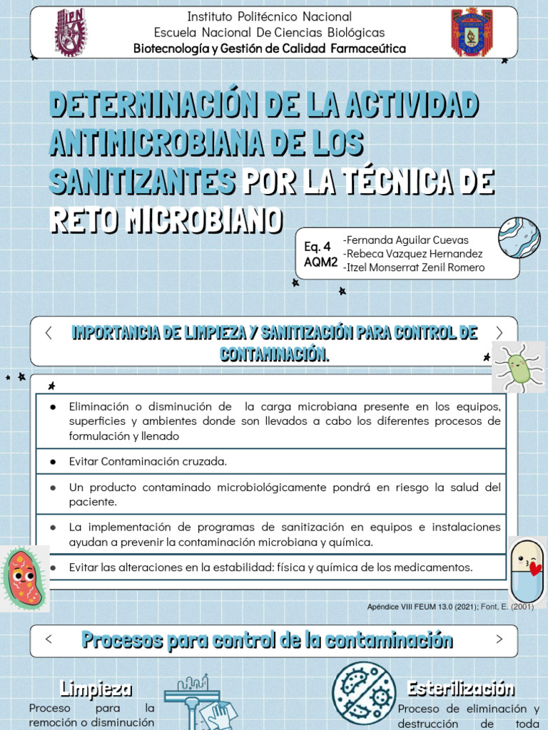P4 Reto Microbiano Sanitizantes E4 Pdf Antimicrobiano Microorganismo