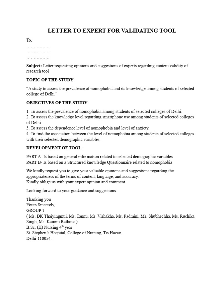 Validate Nomophobia Study Tool | PDF | Science & Mathematics