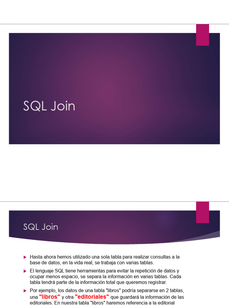 SQL join | PDF | SQL | Bases de datos