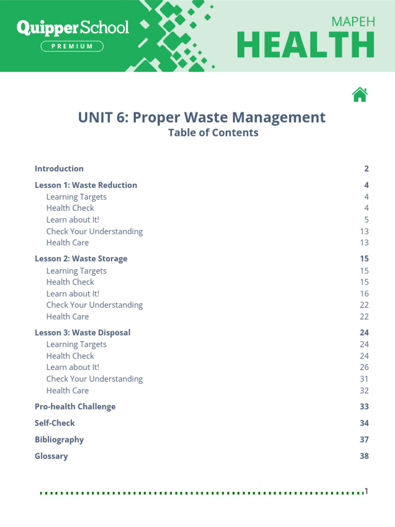 Proper Waste Management, 3 Lessons | PDF | Waste | Waste Management