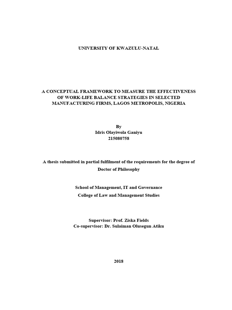 Ganiyu_Idris_Olayiwola_2018 | Download Free PDF | Sampling (Statistics ...