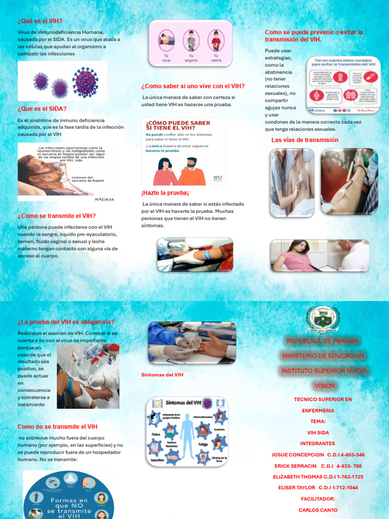 TRIPTICO DE PARTICIPACION SOCIAL. | Descargar gratis PDF | VIH | VIH / SIDA