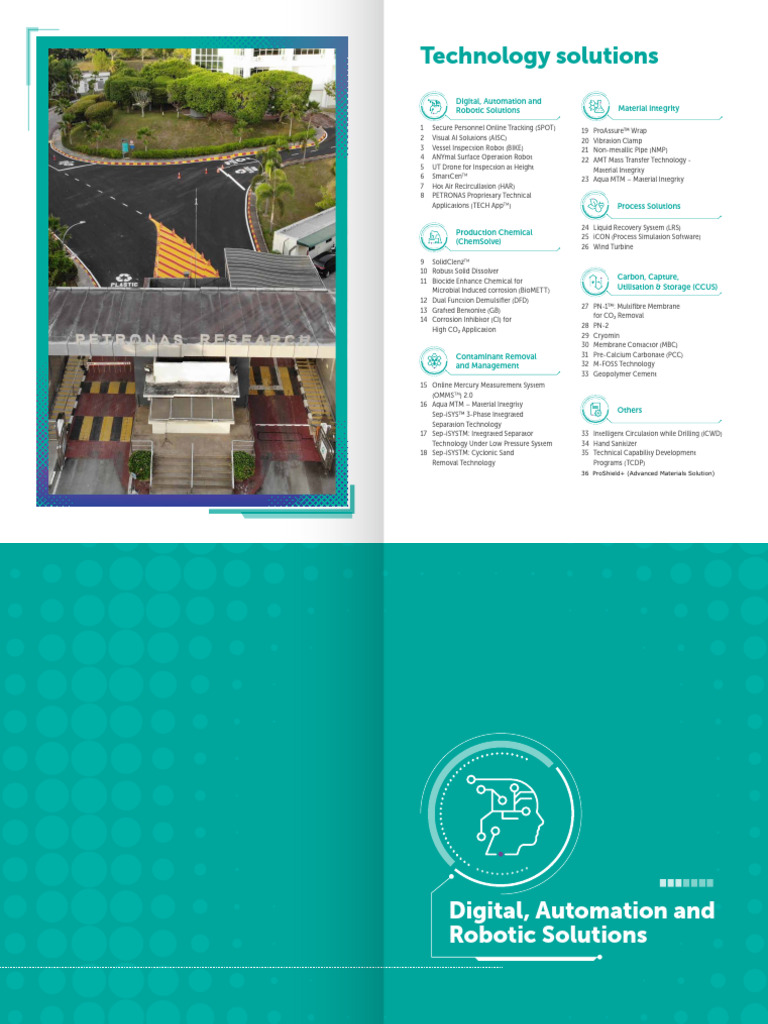 PETRONAS Technologies - Brochure - v2 | PDF | Corrosion | Automation