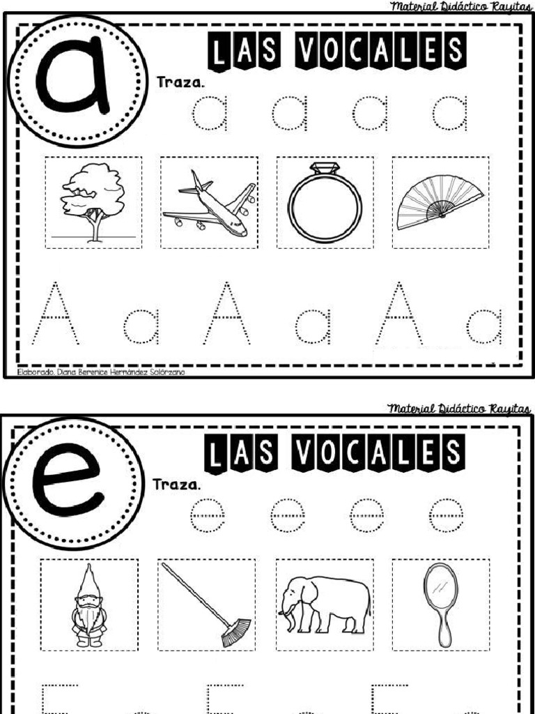 Cuaderno De Vocales Pdf