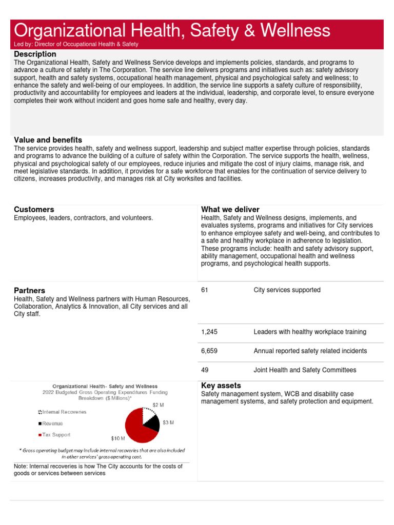 organizational-health-safety-wellness-service-plan | Download Free PDF ...