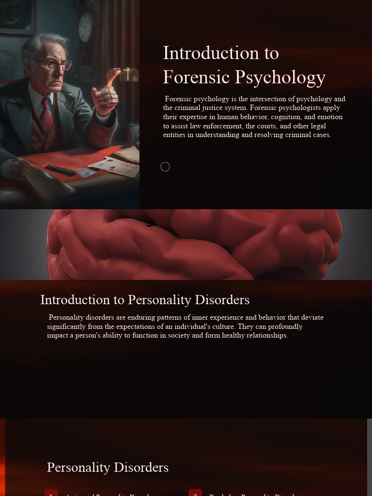 Forensic Psychology | PDF | Personality Disorder | Mental Disorder