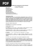 Script For Filipino Roleplay 1 | PDF