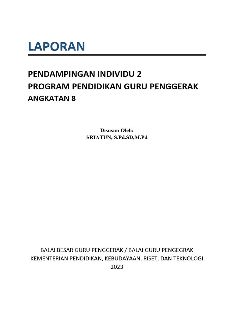Laporan PI 2 | PDF