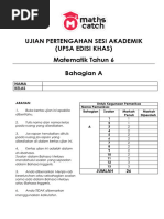 UASA Maths Tahun 6 | PDF