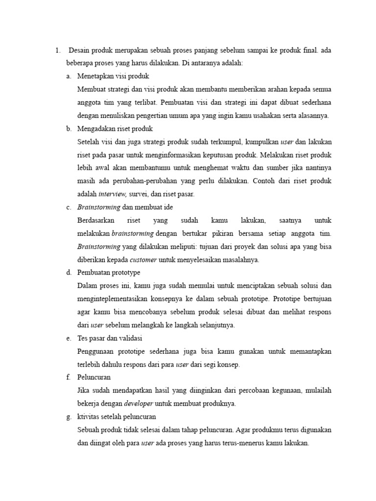 Tugas 3 Pengembangan Produk | PDF | Seni