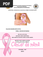 Cancer de Mama Sesion Educativa | PDF | Cáncer de mama | Cáncer