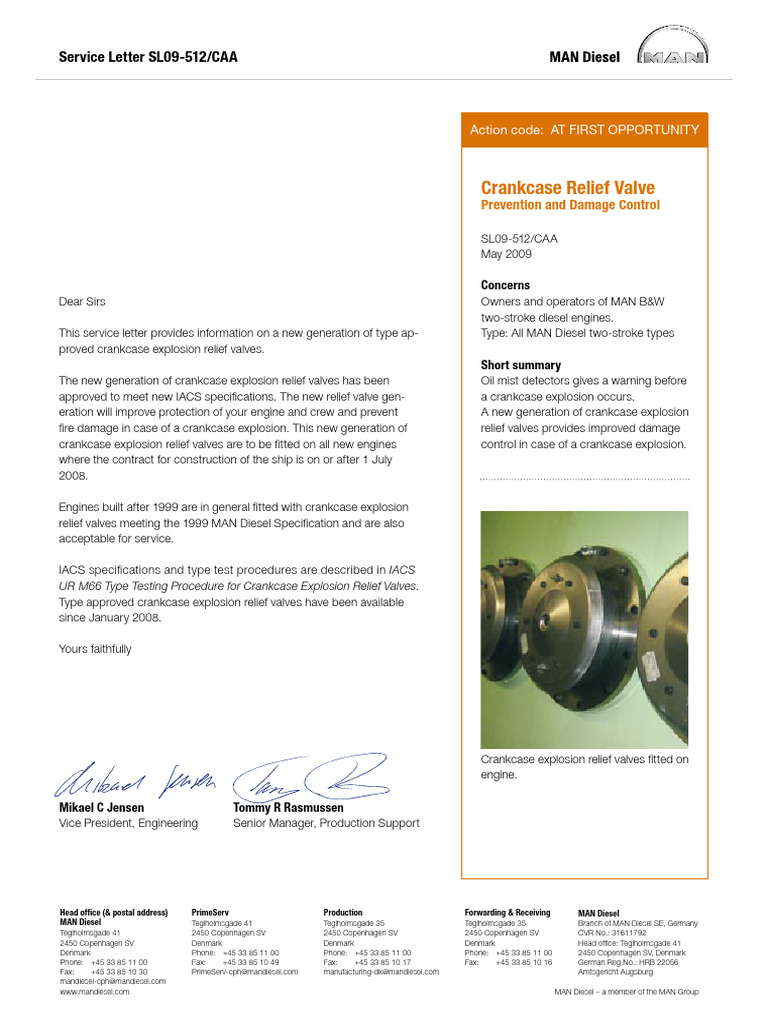 sl2009-512 - Crankcase Relief Valve | PDF | Valve | Diesel Engine