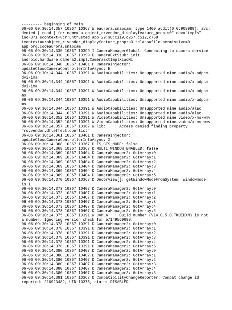 Camera Log Analysis and Errors | PDF | Data Compression | Film And ...