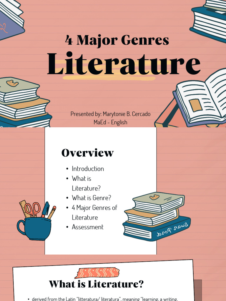 Overview of 4 Major Literary Genres | PDF | Non Fiction | Poetry