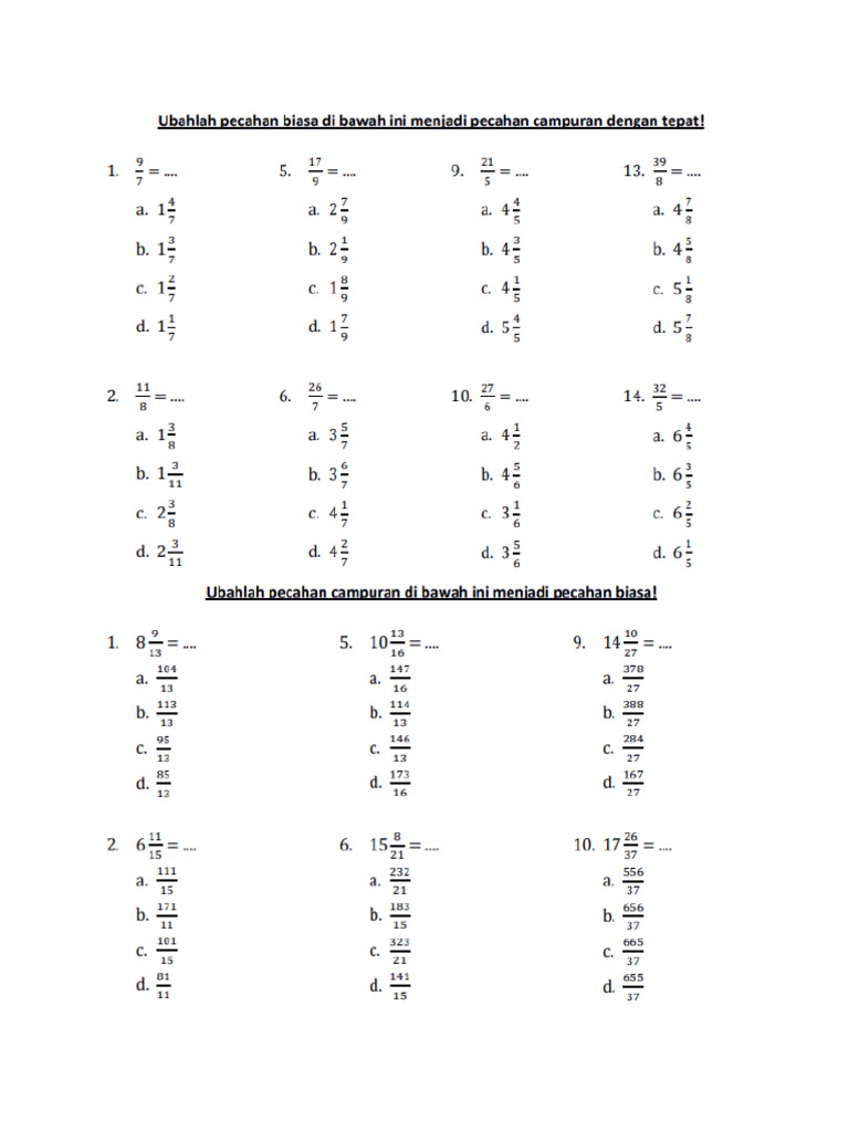 Bab 3 Bilangan Pecahan | PDF