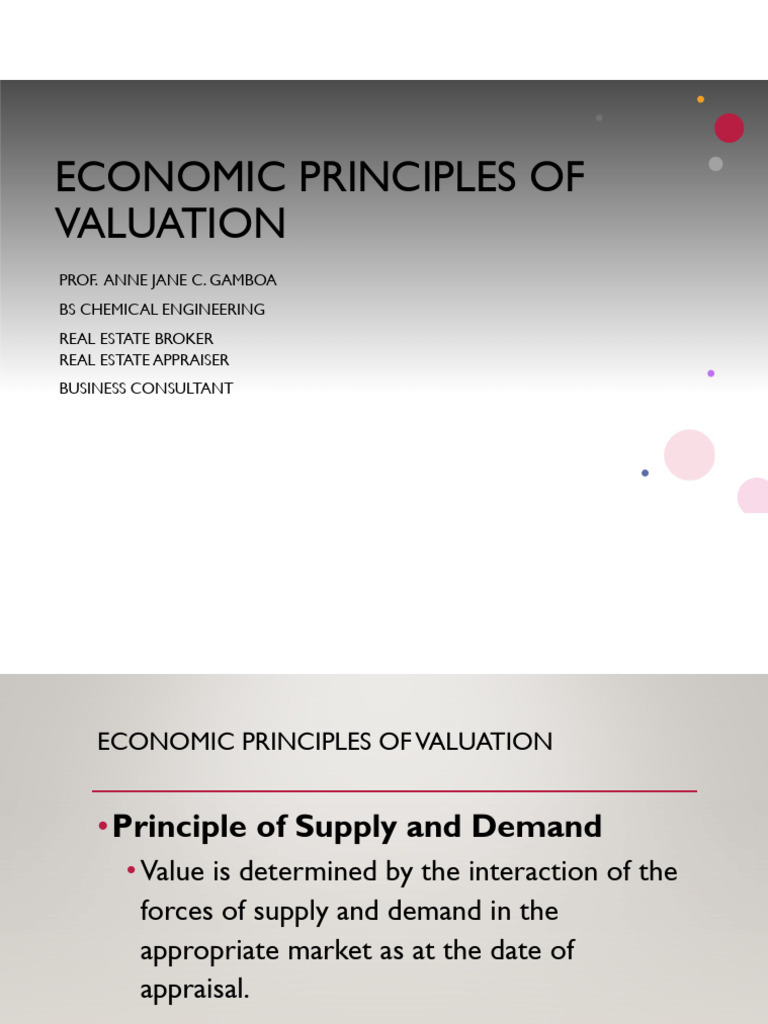 ECONOMIC-PRINCIPLES-OF-VALUATION | PDF | Real Estate Appraisal ...