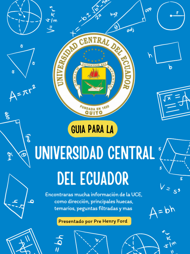 Temario UCE Listo | PDF | Matemáticas