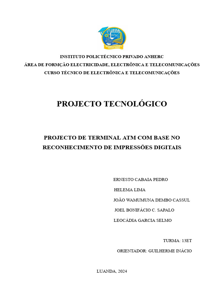 Trabalho de Conclusão de Curso 2 - Versao - 1 | PDF | Arduino | Biometria