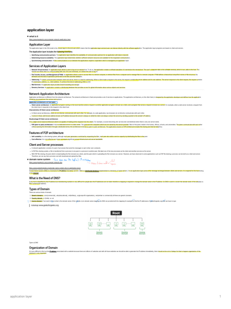 Application Layer CN 3 | PDF | Domain Name System | Domain Name
