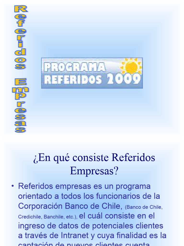 Presentacion Referidos | PDF | Mercado (economía) | Marketing