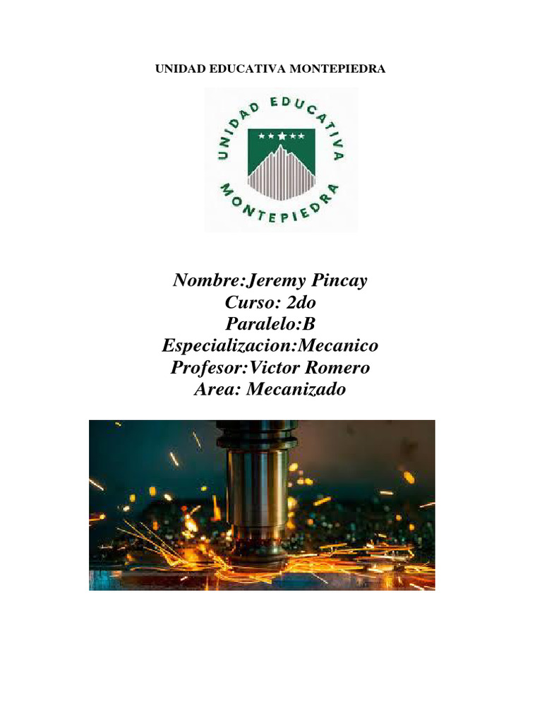 Mecanizado Pdf Mecanizado Perforación