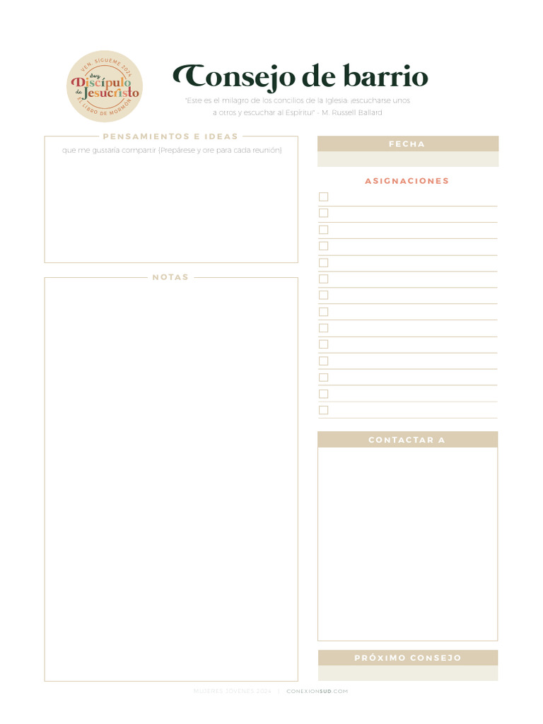 MMJJ 2024 Planificador 2024 Consejo ConexionSUD tk9cb9 | PDF