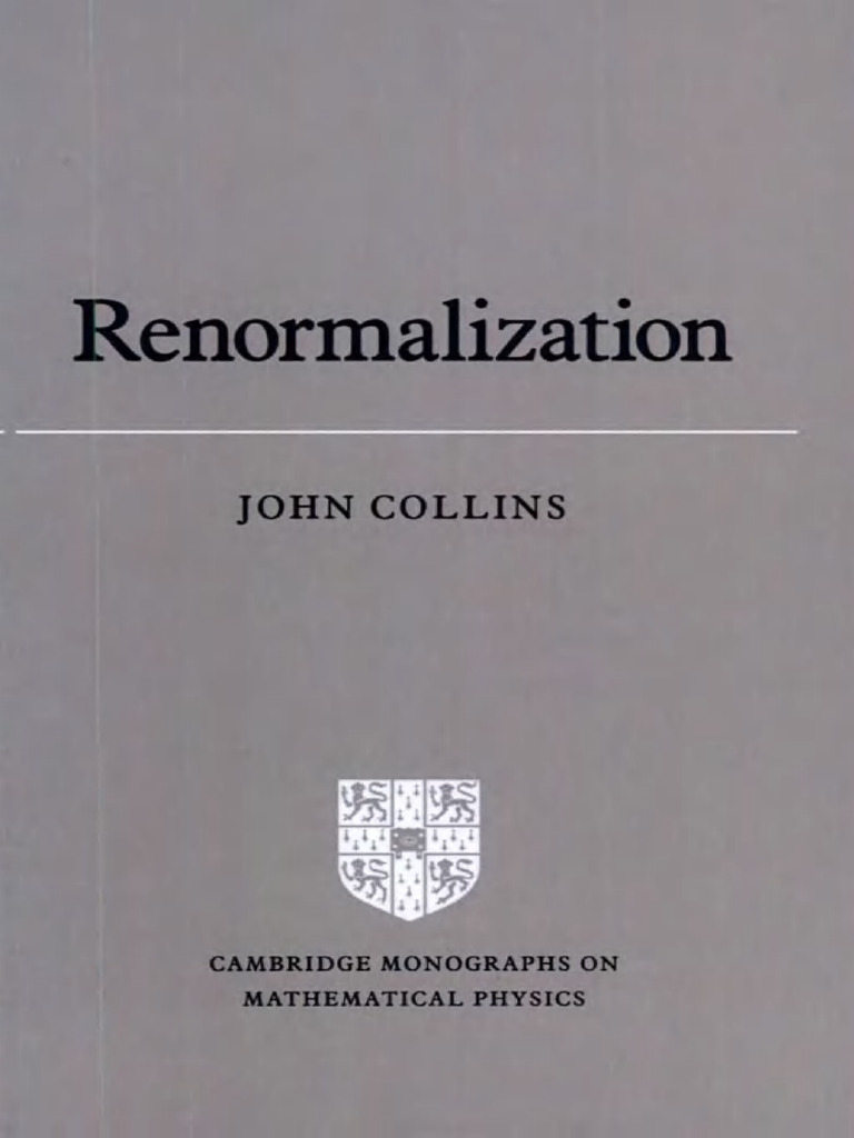 Renormalization J Collins | PDF