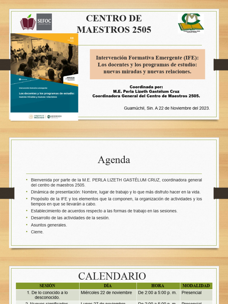 Presentación Ife | PDF | Enseñando | Conocimiento