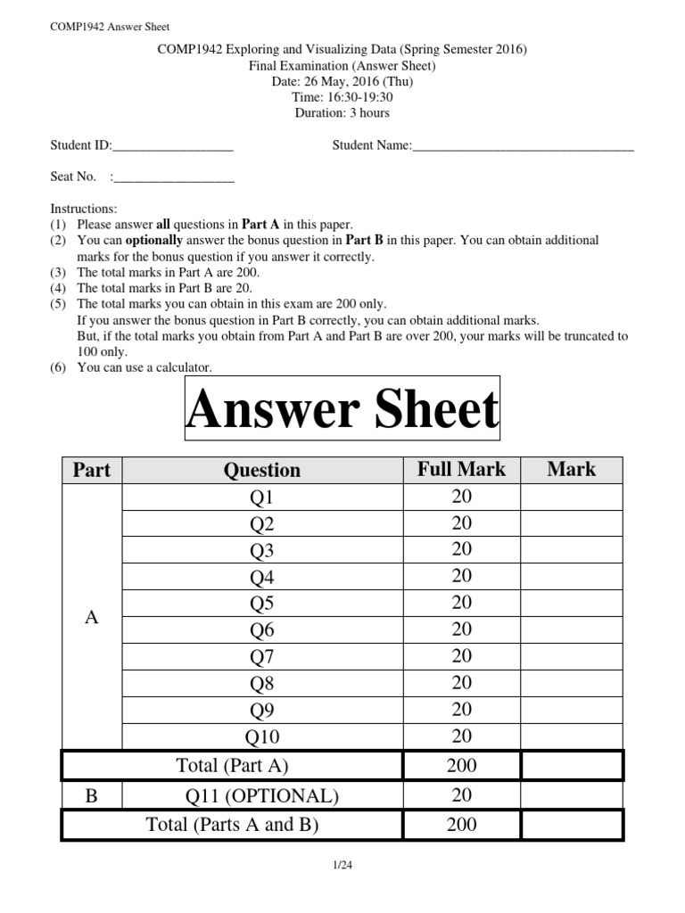 Comp 1942 finalExamSol-2016 | PDF