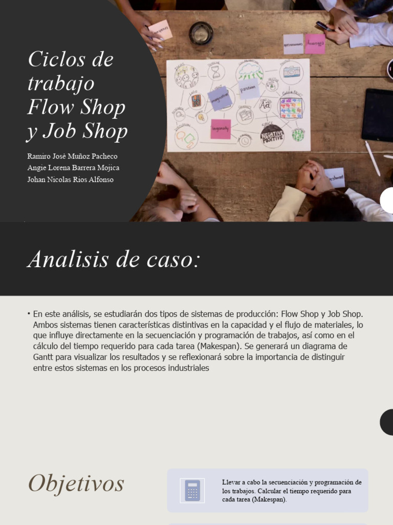Análisis de Flow Shop y Job Shop | PDF | Programación de computadoras ...