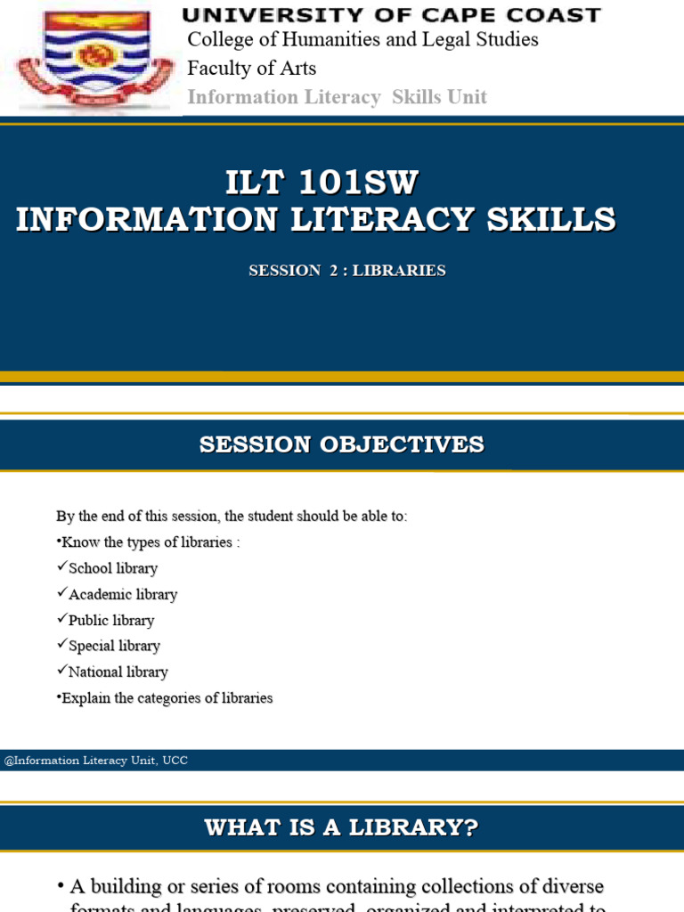 Session 2 - Libraries | PDF | Libraries | Digital Library