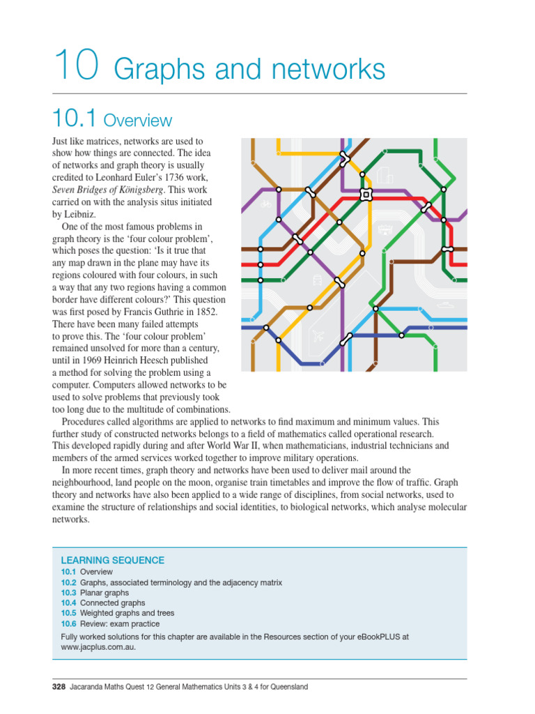 Ch 10 Graphs and Networks (2) | PDF | Vertex (Graph Theory) | Graph Theory