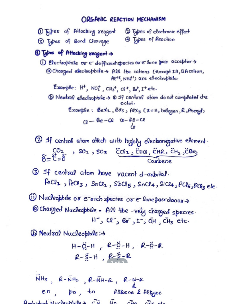Organic Reaction Mechanism | PDF