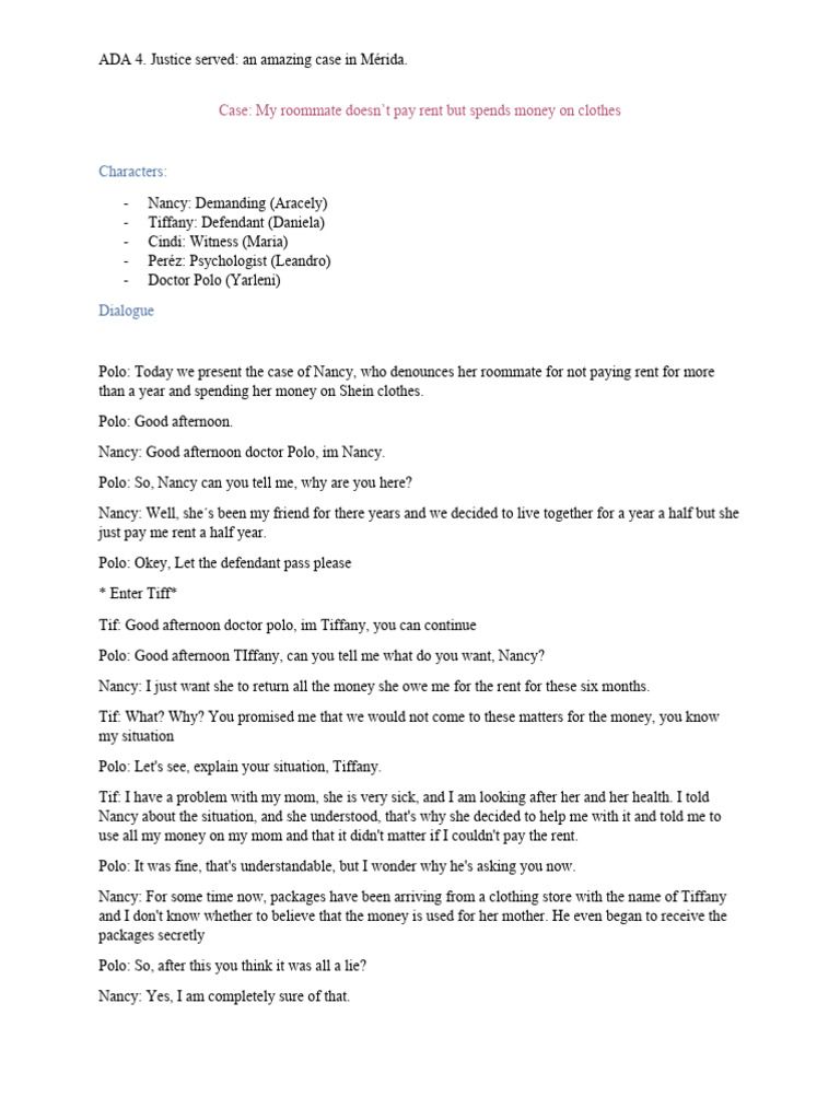ADA 4_Ingles-Dialogo | PDF
