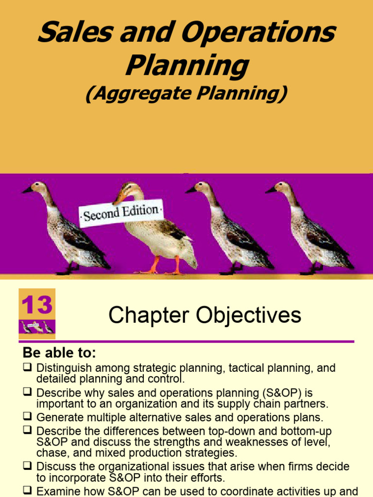 Sales Operation Planning | PDF | Mathematical Optimization | Supply Chain