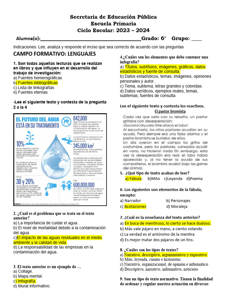 Examen - Oci-2024 Con Respuestas | PDF | México | Justicia