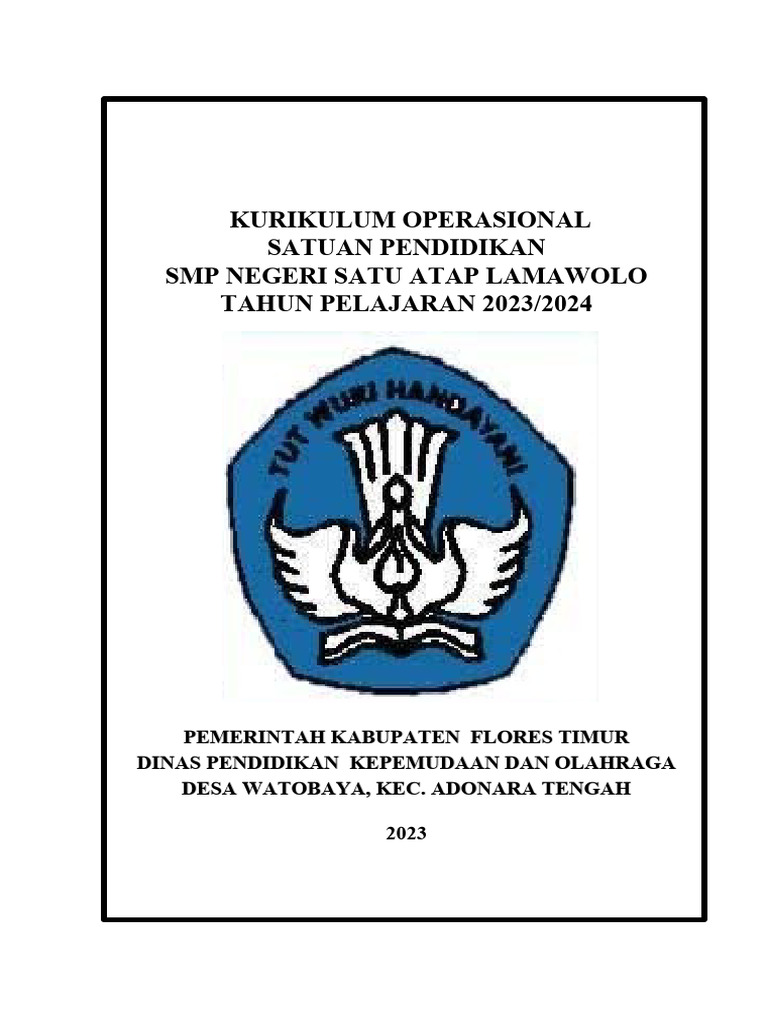 KOSP SMPN SATAP Lamawolo TP 2023-2024 | PDF
