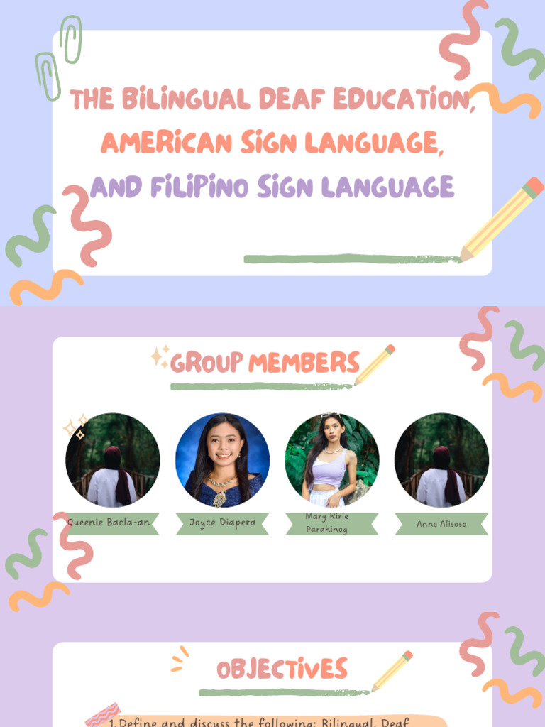 Bilingual Deaf Education: ASL & FSL Insights | PDF | American Sign ...