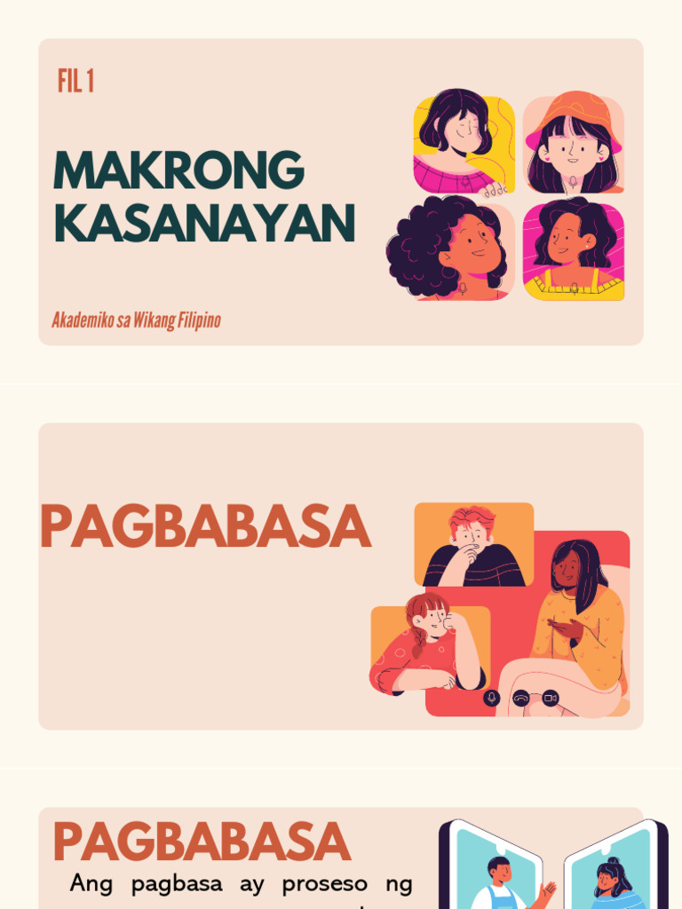 Makrong Kasanayan Pagbasa at Pagsulat | PDF