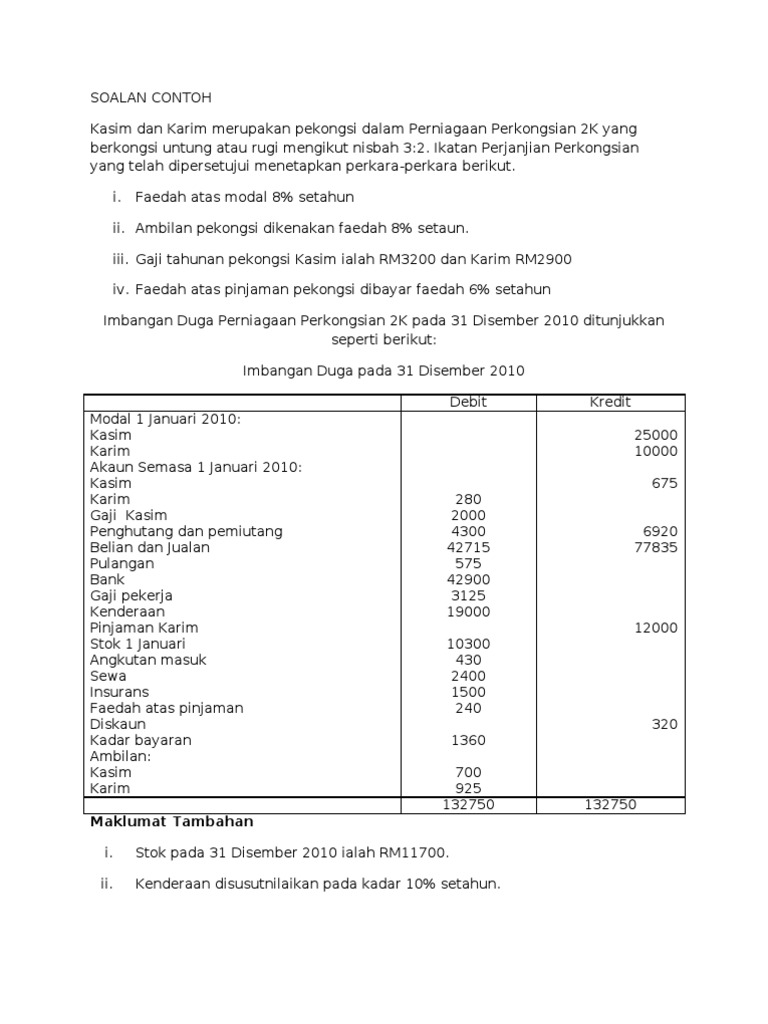 SOALAN CONTOH Perkongsian | PDF