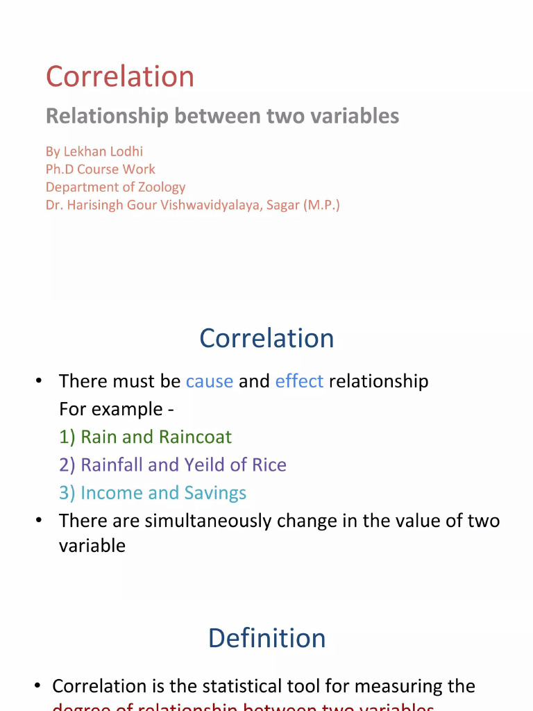 Correlation Biostatistics | PDF
