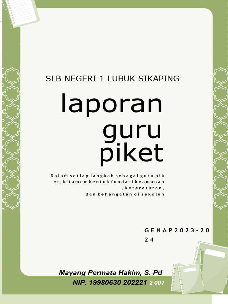 LAPORAN PIKET MAYANG 2024 (1) | PDF