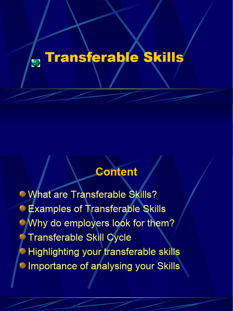 Transferable Skills for Career Success | PDF | Motivation | Motivational