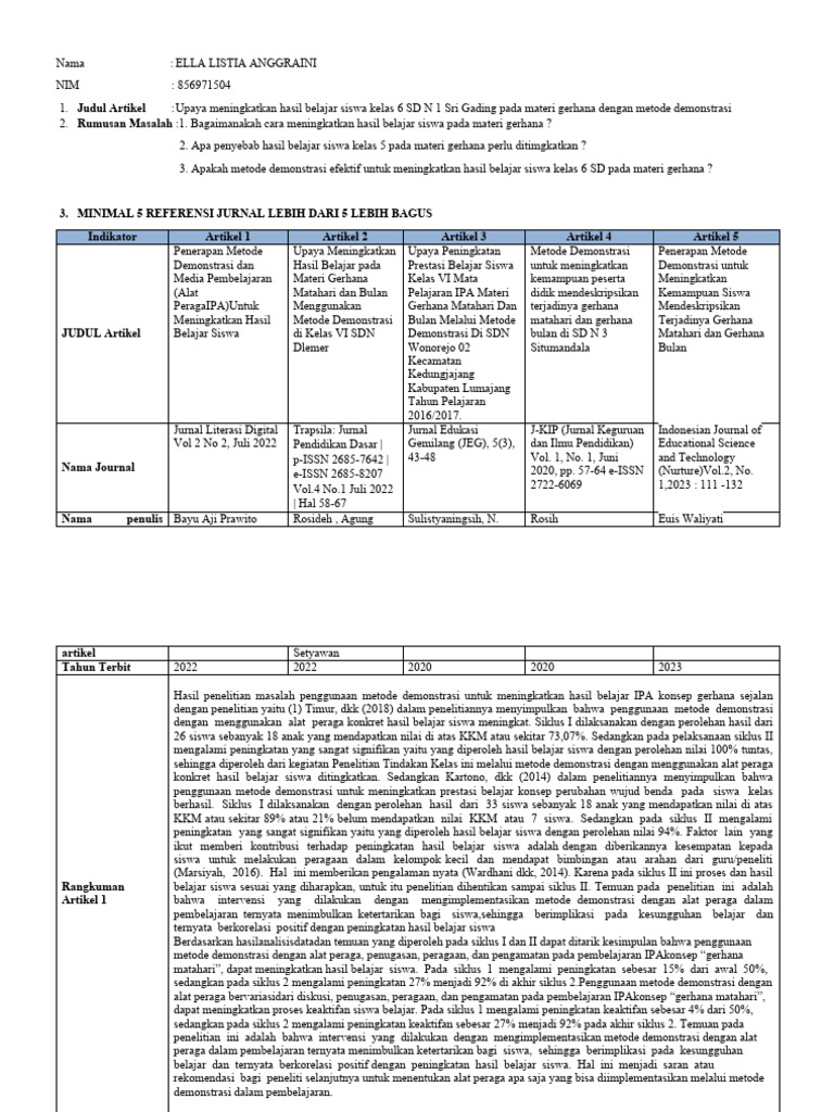 Metode Demonstrasi Tingkatkan Belajar Gerhana | PDF