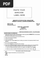 PSLE Standard Mathematics 2022 Paper Answer Key | PDF | Geometry ...