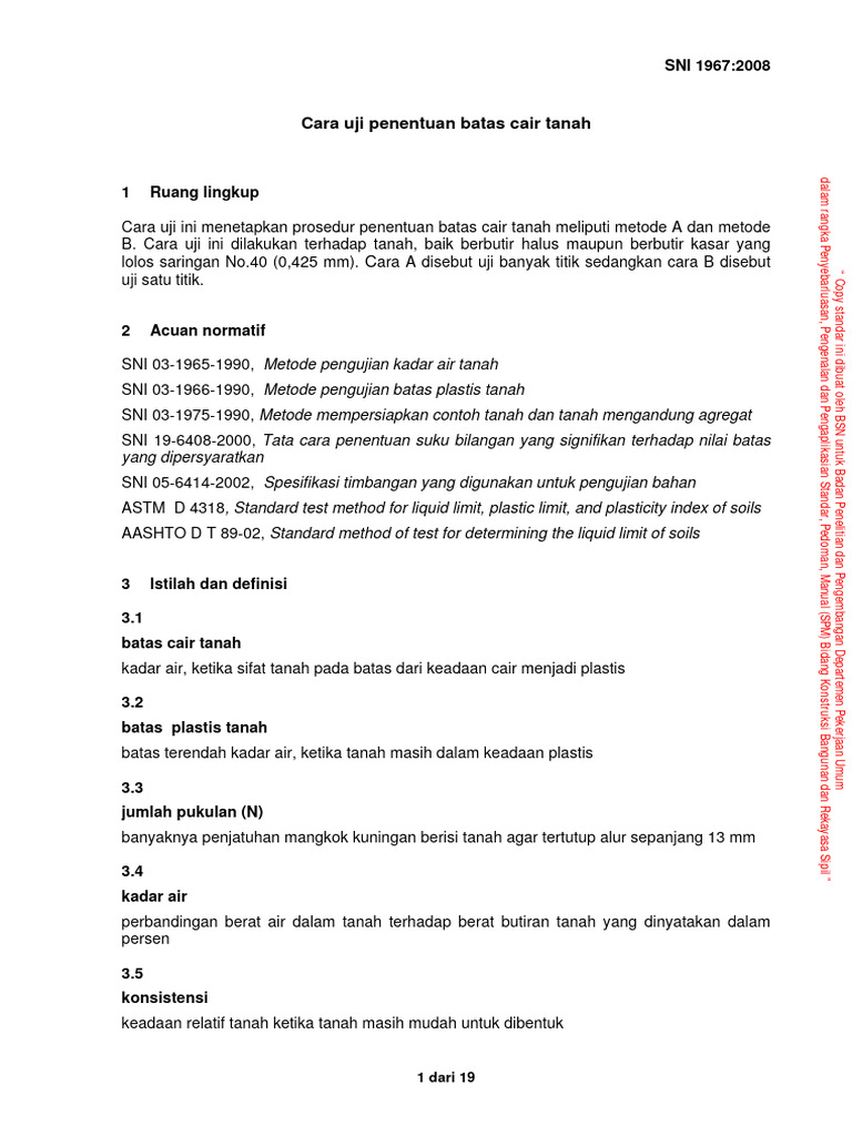 Penentuan batas cair tanah | PDF
