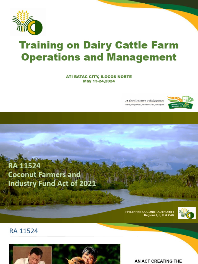 Ra 11524 Cfidp | PDF | Farms | Capacity Building
