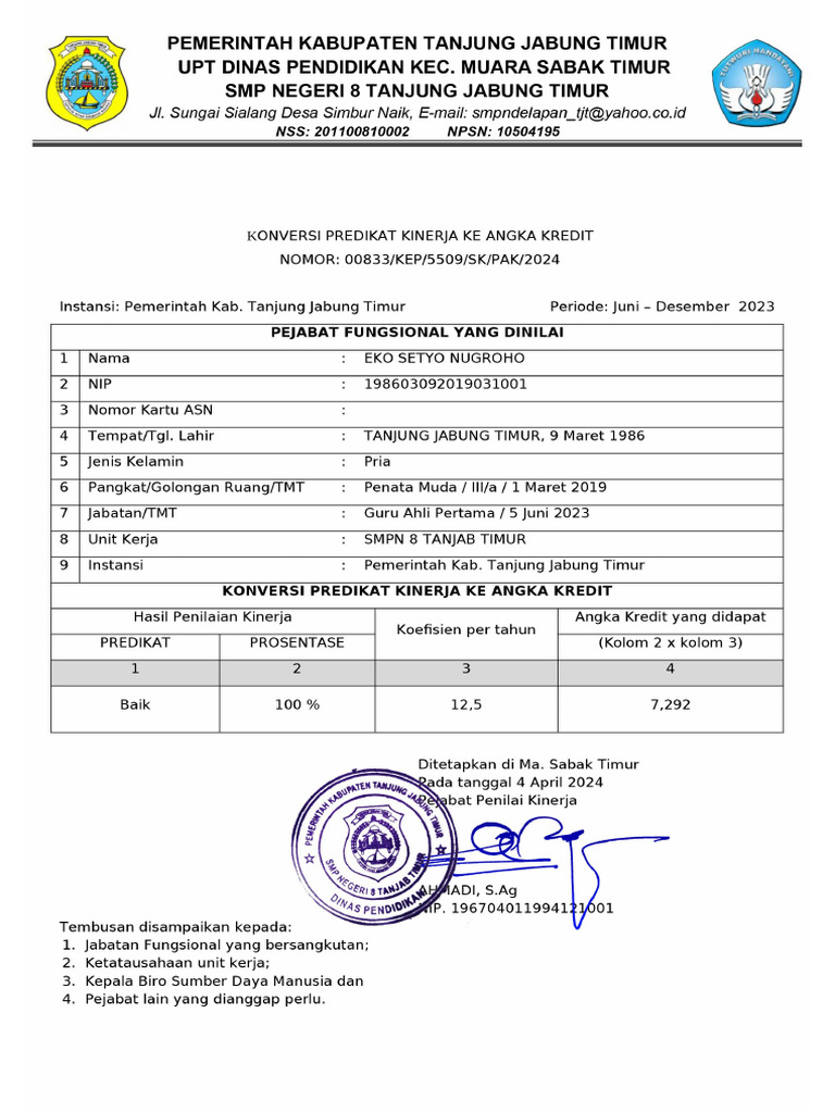 Print Konversi Akumulasi PAK | PDF